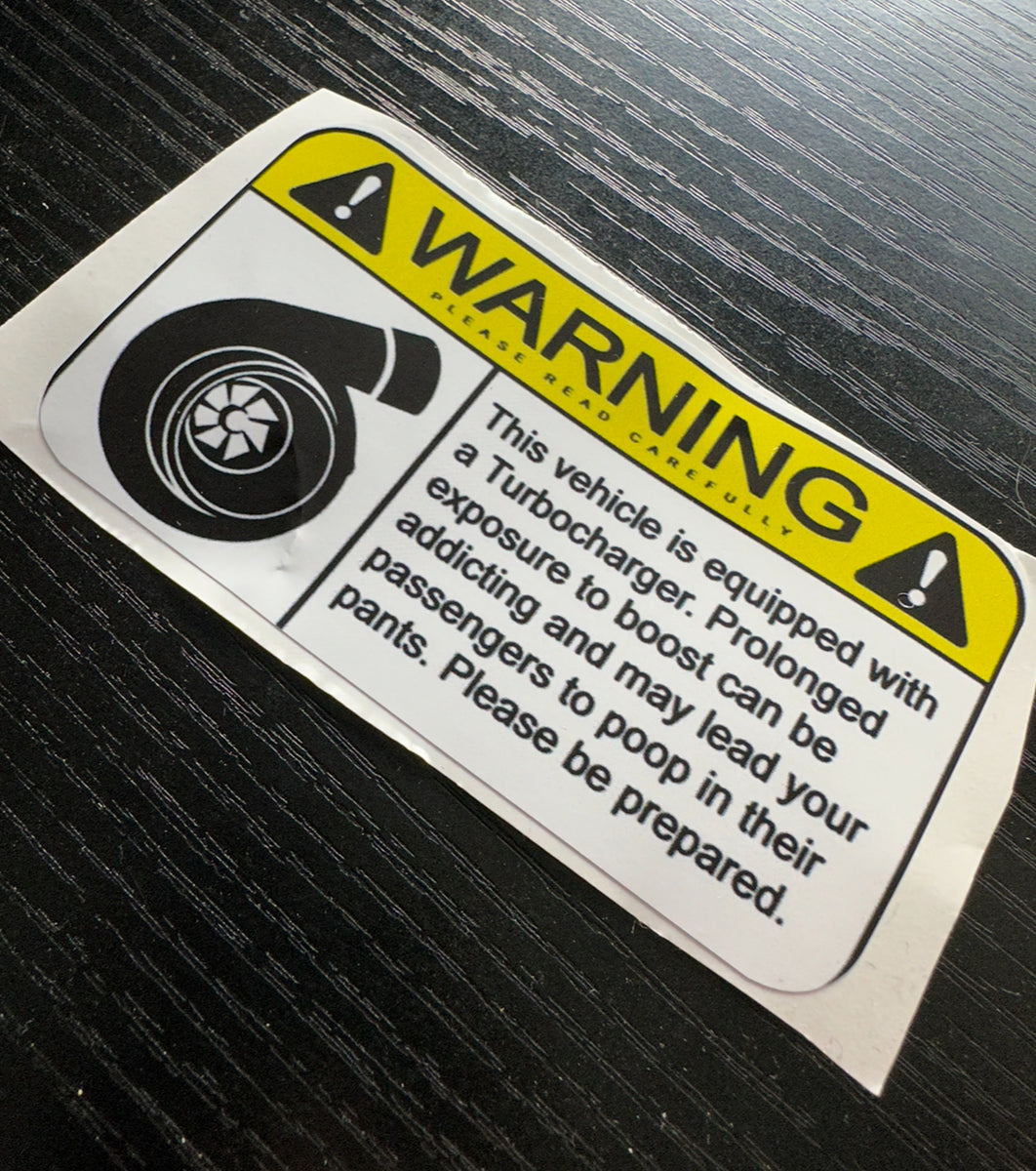 Warning Slap Sticker – Das Society